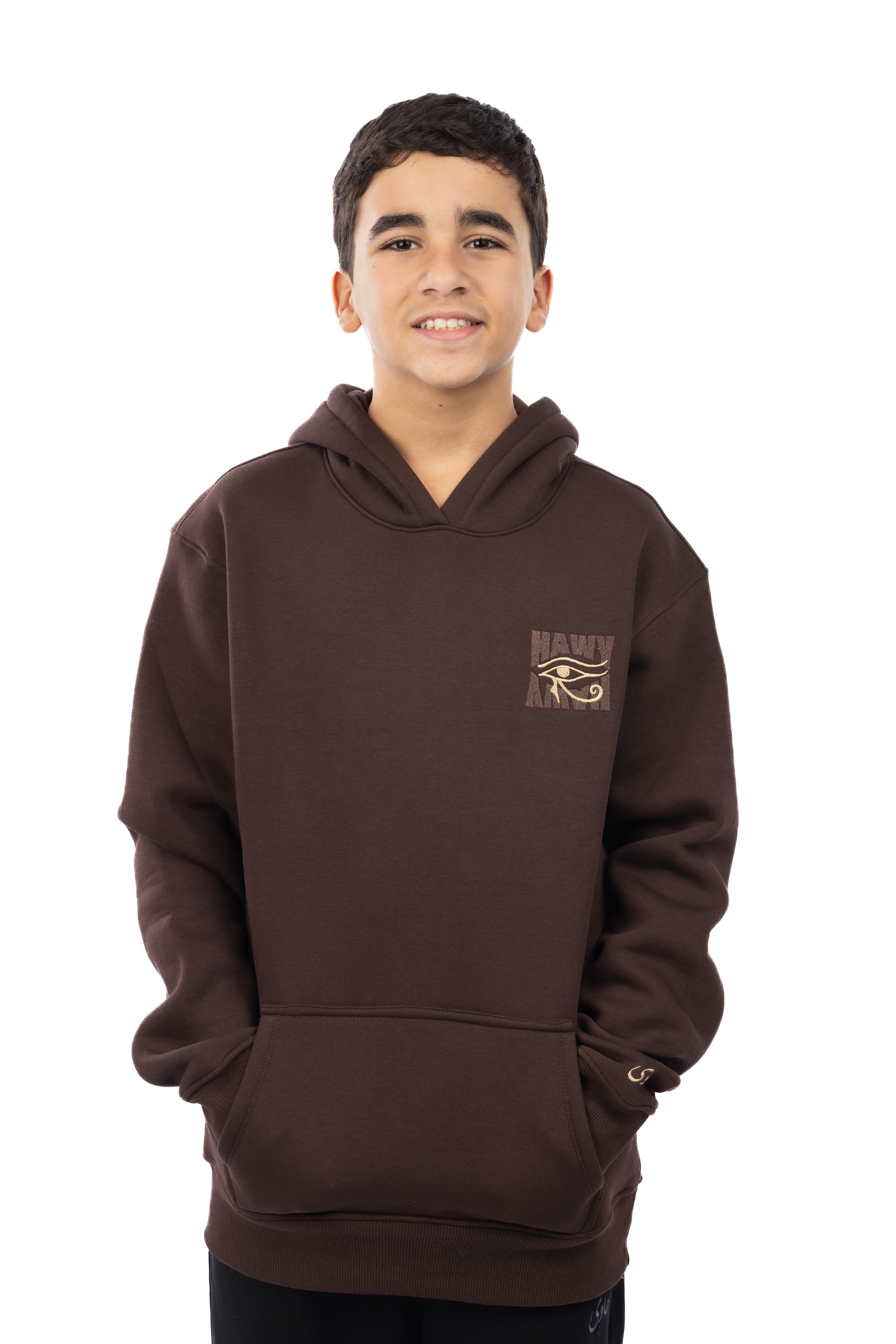 Brown "Eye of Horus" Hoodie – Hawy